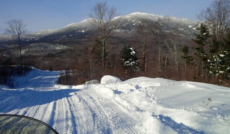 Maine Snowmobile Tour: The Forks to Flagstafff Lake and Eustis